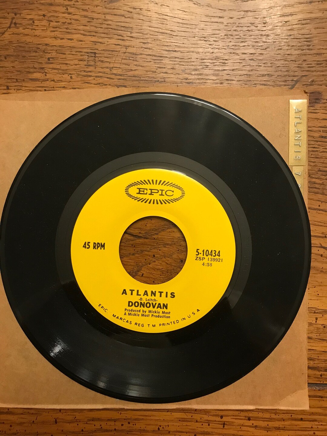 Donovan 45 Atlantis (free Shipping in USA) (original Issue) (B1) - Etsy