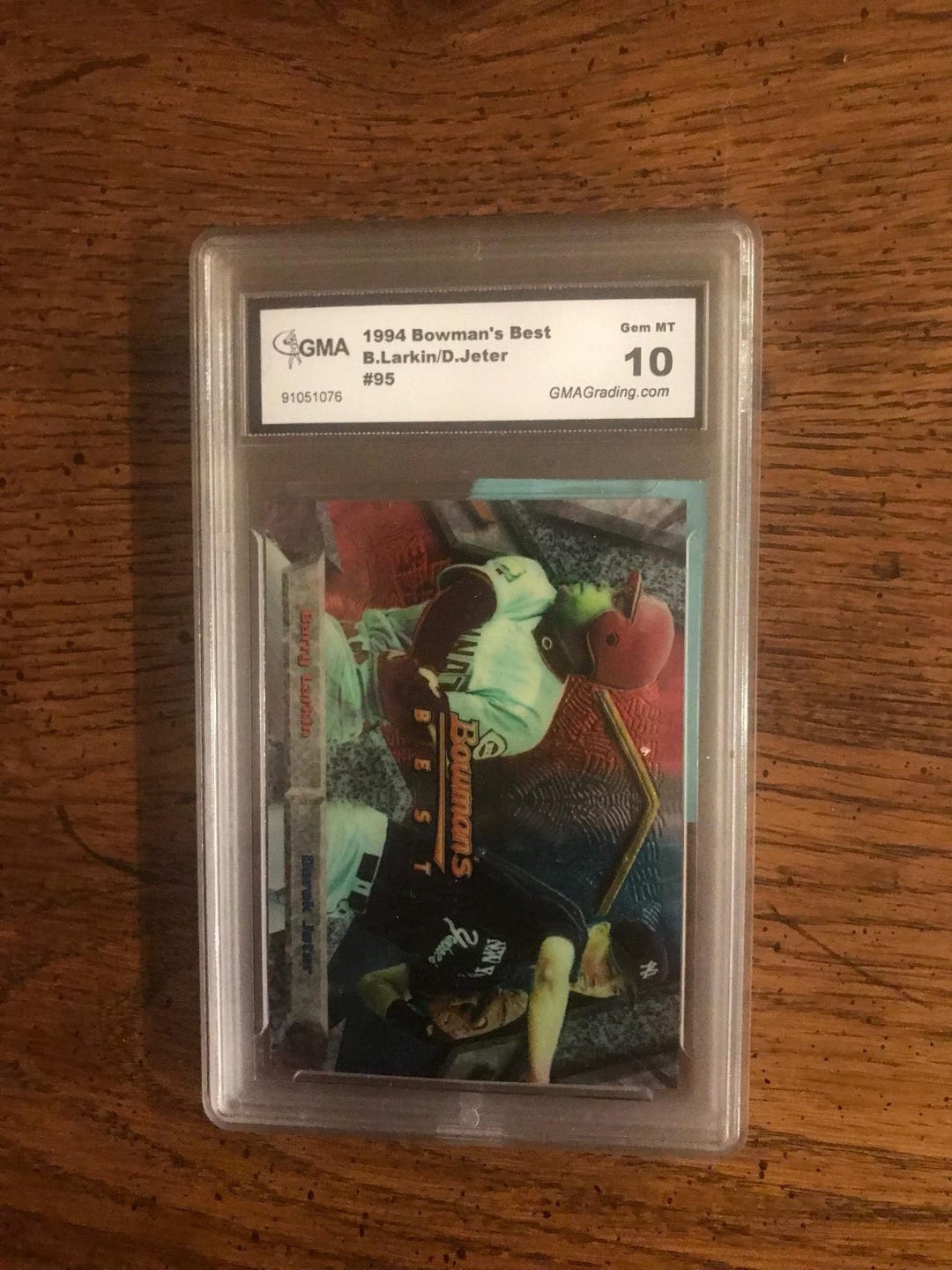 Derek Jeter/barry Larkin 1994 Bowman's Best Baseball Card GMA 10 (as ...