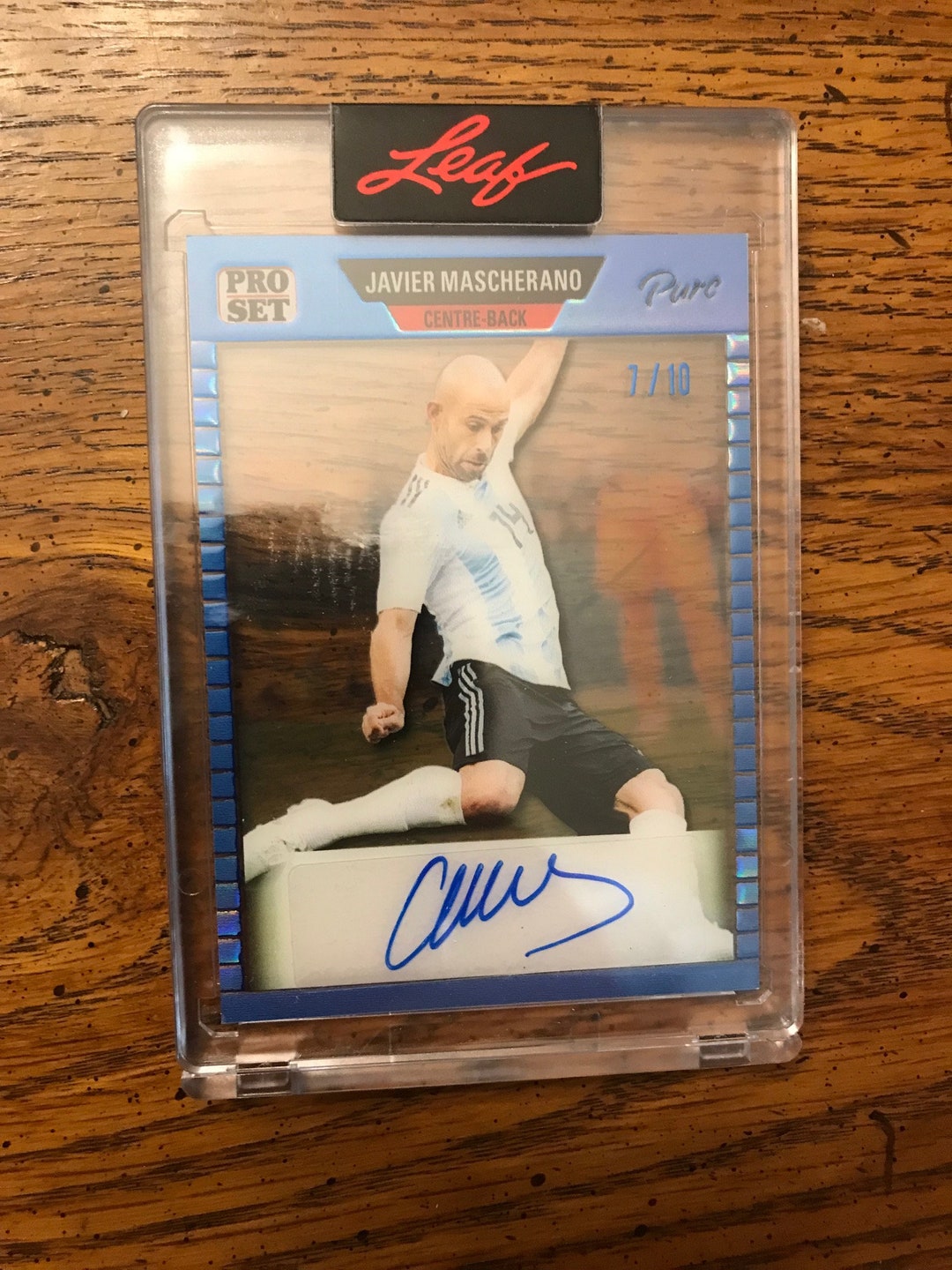 Javier Mascherano 7/10 Autograph Leaf Pro Set Pure (original Issue) (as ...