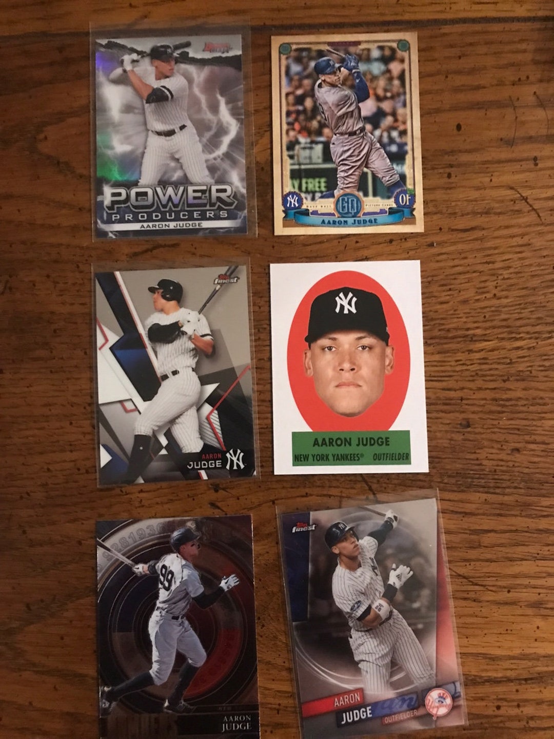 Aaron Judge 6 Different Baseball Cards (as Pictured) (original Issue ...
