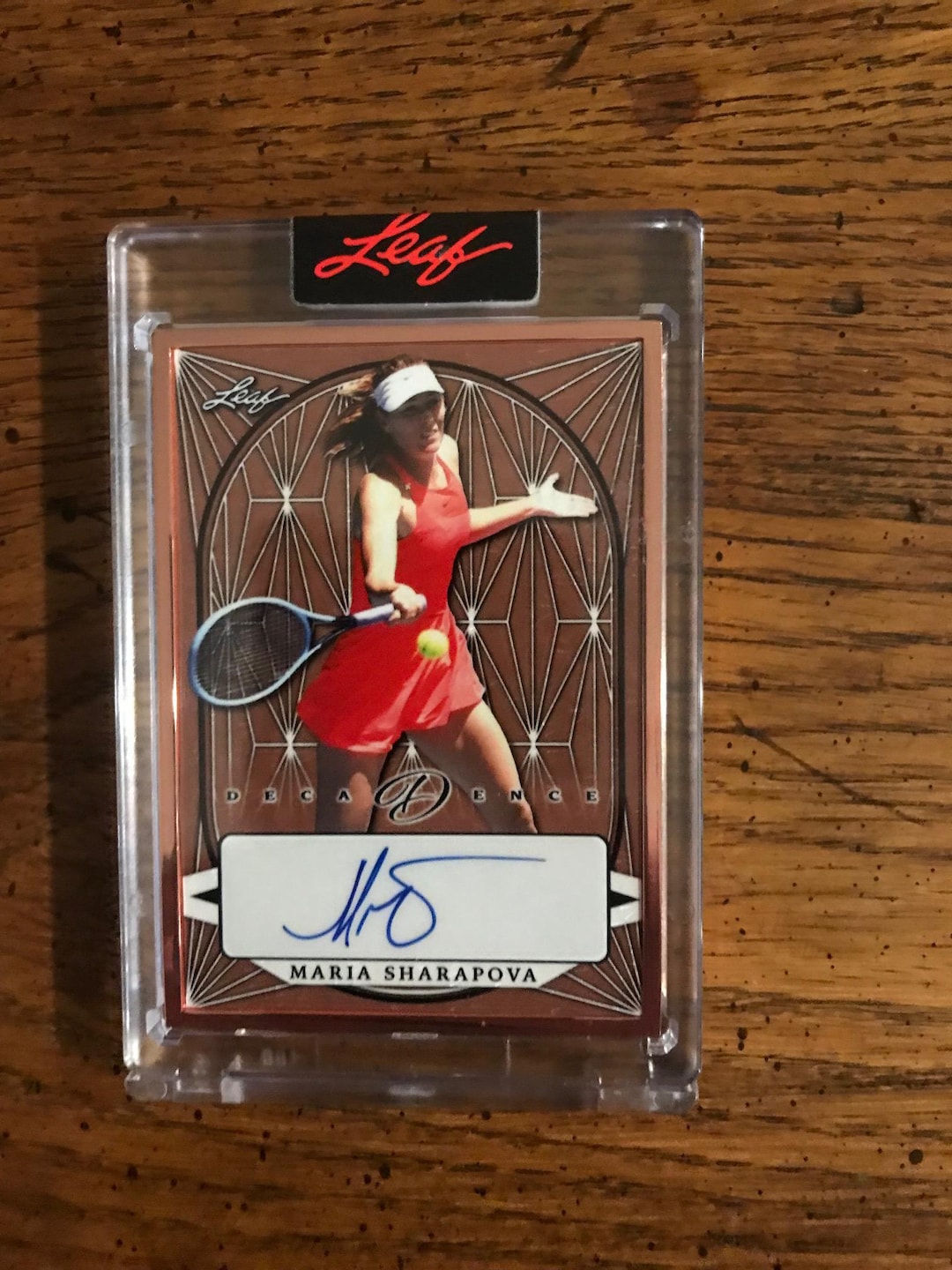 Maria Sharapova Autograph Leaf Baseball Card 10/10 as Pictured original ...