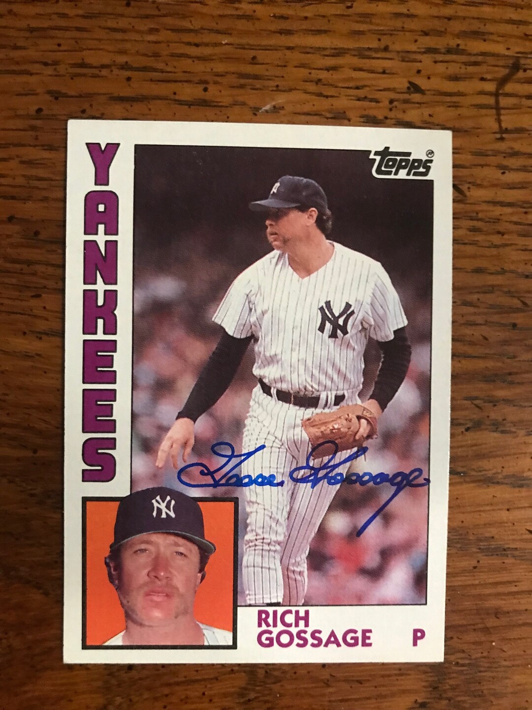 Rich Gossage Hand Signed Autograph Baseball Card (original Issue) (as ...