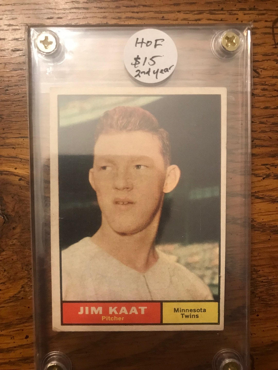 Jim Kaat 1961 Topps Baseball Card (original Issue) (as Pictured) (1255 ...