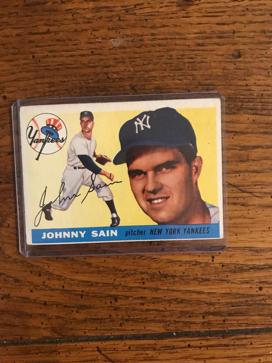 Johnny Sain 1955 Topps Baseball Card (original Issue) (as Pictured ...
