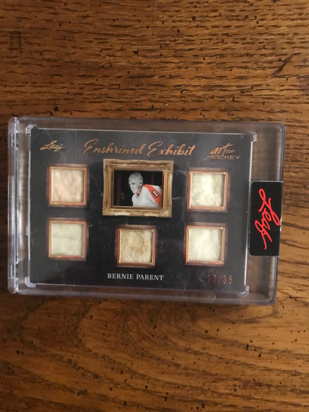 Bernie Parent Numbered 17/35 Leaf Memorabilia Multi-patch Card ...
