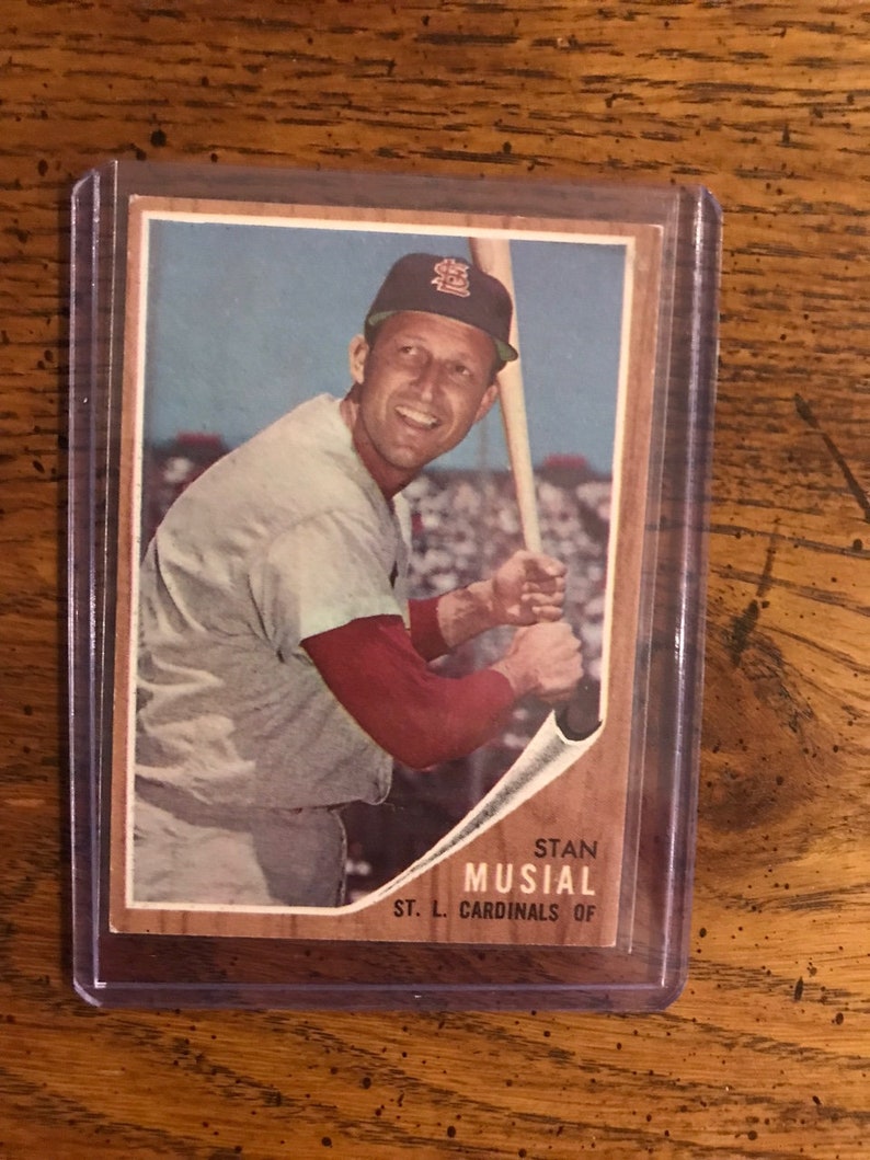 Stan Musial 1962 Topps Baseball Card original Issue 2661 - Etsy