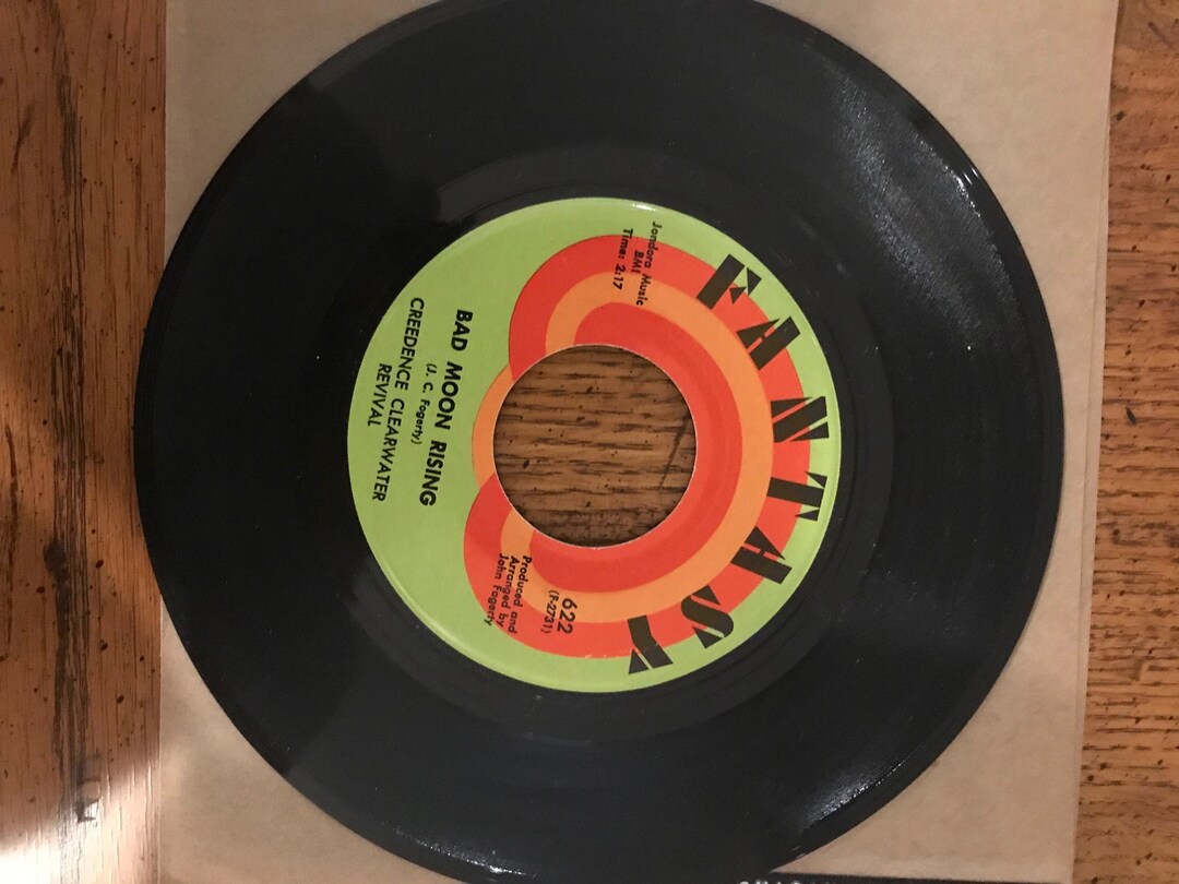 Creedence Clearwater 45 Bad Moon Rising original Issue Free Shipping in ...