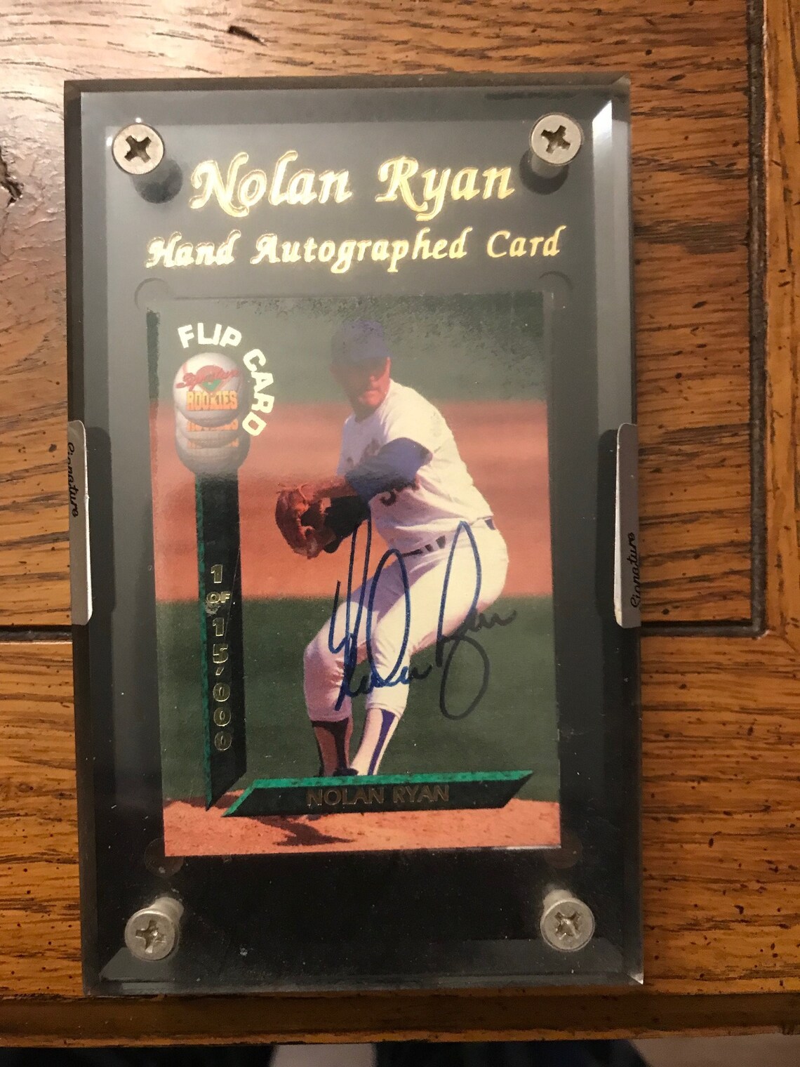 Nolan Ryan Authentic Autograph COA on Back of Sealed Card Free - Etsy