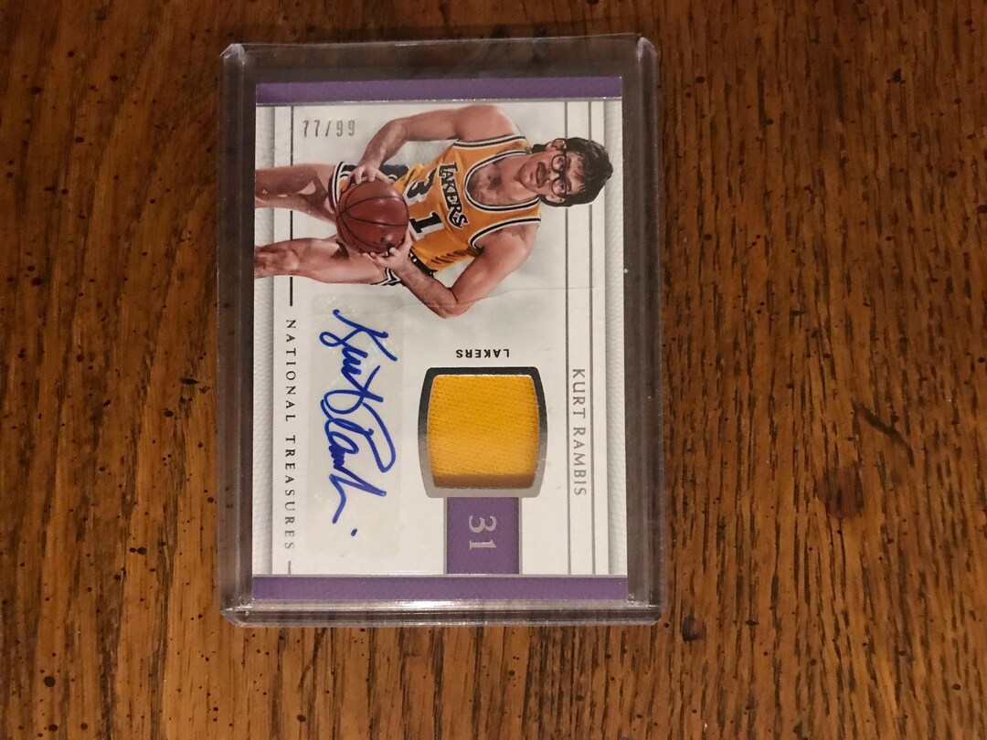 Kurt Rambis Autograph Patch National Treasures 77/99 (as Pictured ...