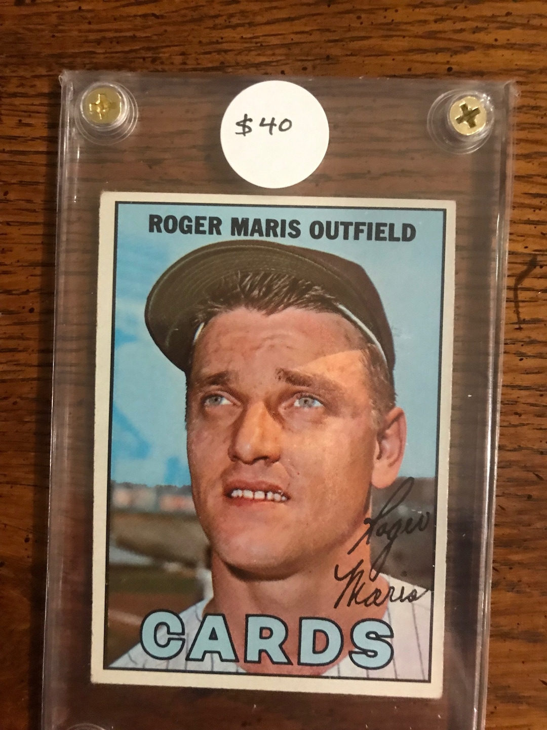 Roger Maris 1967 Topps Baseball Card (original Issue) (as Pictured ...