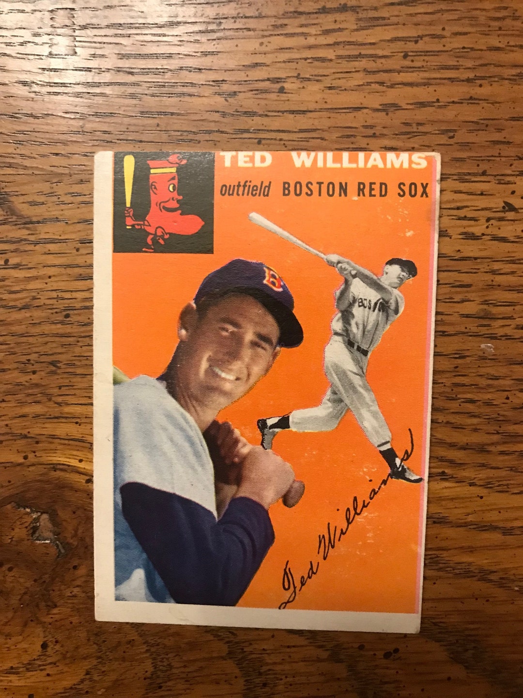 Ted Williams Card Number 1 1954 Topps Baseball Card (original Issue ...
