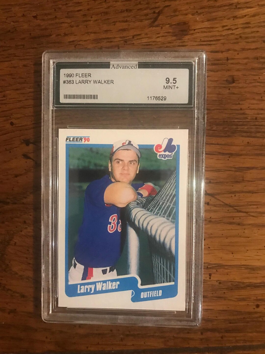 Larry Walker 1990 Fleer Baseball Card Graded 9.5 (as Pictured ...