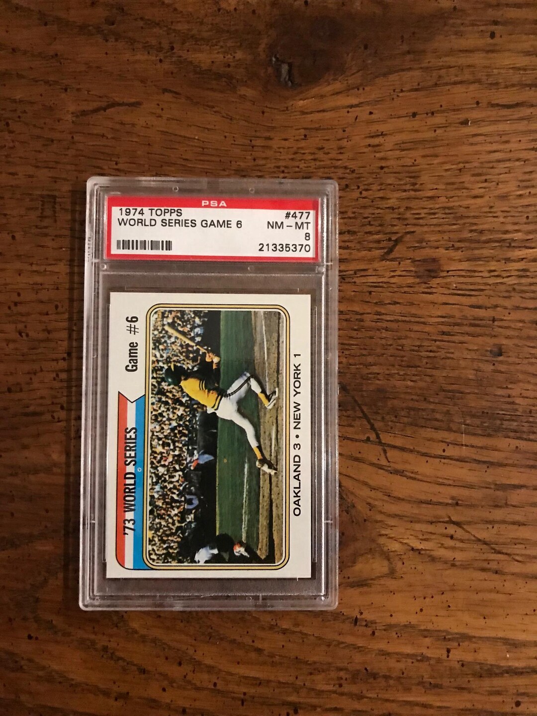 World Series Game 6 1974 Baseball Card PSA 8 (original Issue) (as ...