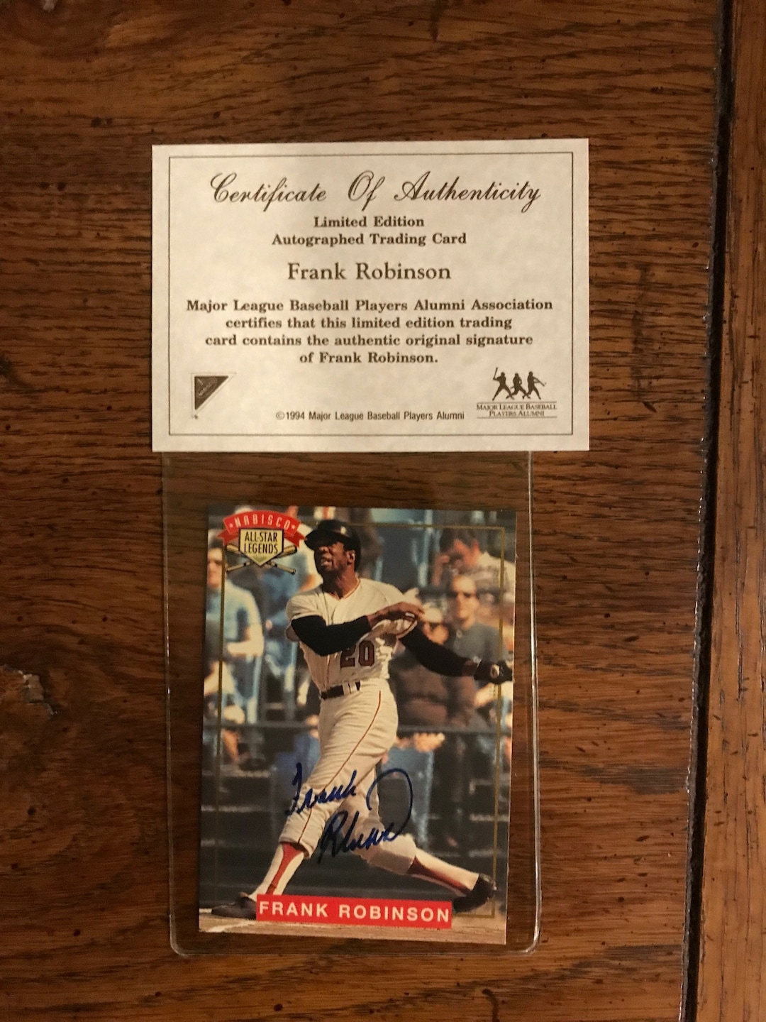 Frank Robinson Autograph With COA 1994 Nabisco All Star Legends (as ...