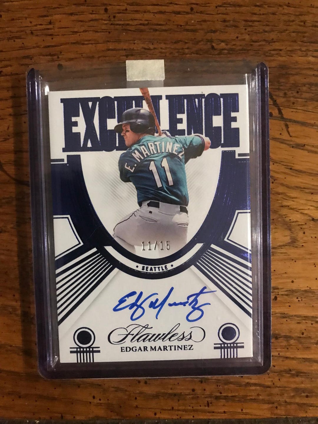 Edgar Martinez 11/15 Autograph Panini Flawless Baseball Card (original ...