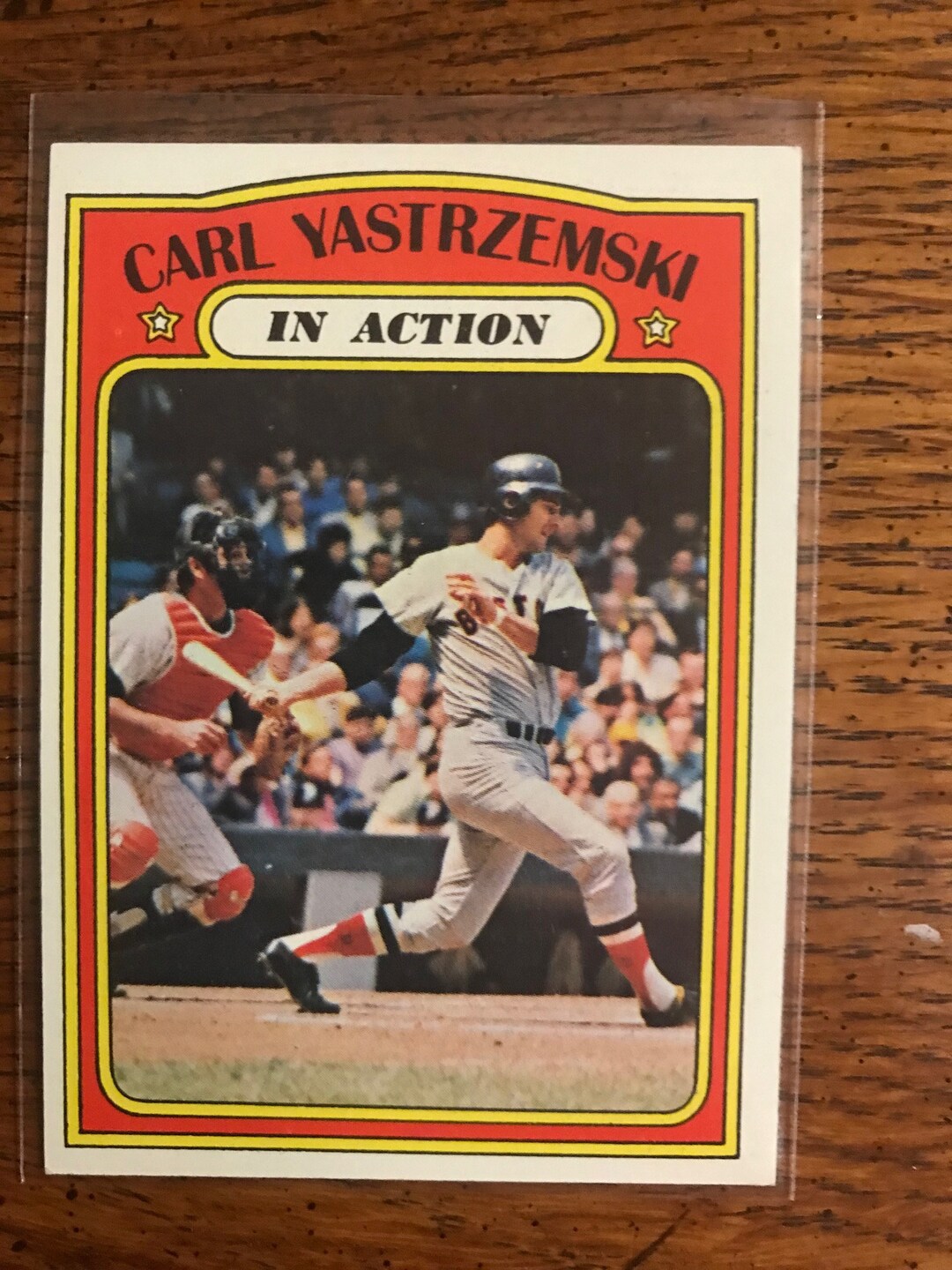 Carl Yastrzemski in Action 1972 Topps Baseball Card (as Pictured) (original Issue) (1037) - Etsy