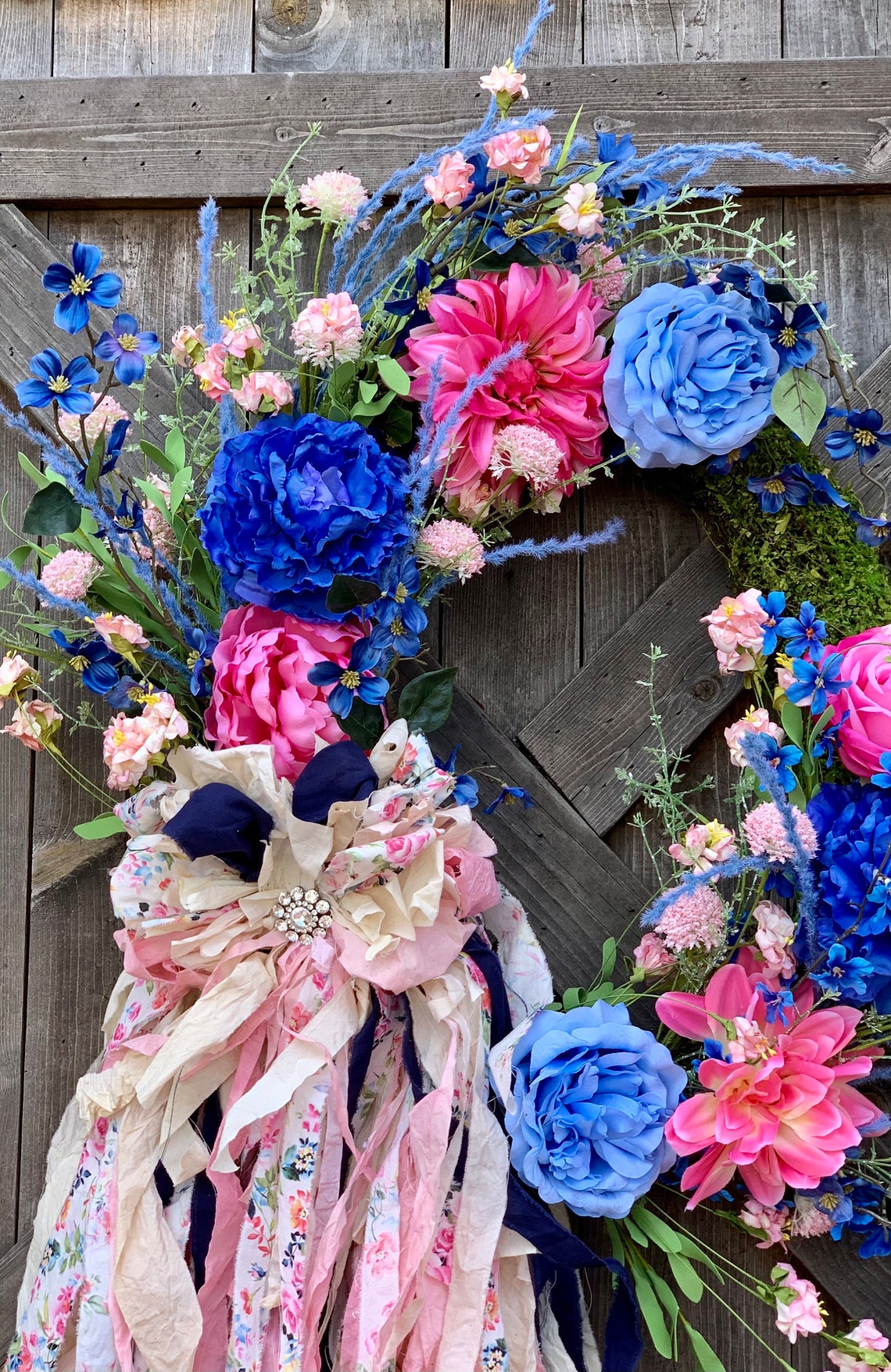 Floral Wreath Spring Wreath Spring Decor Easter Wreath | Etsy