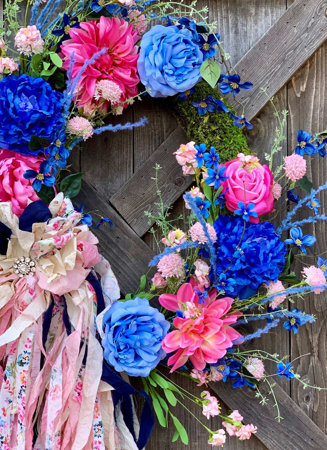 Floral Wreath, Spring Wreath, Spring Decor, Easter Wreath, Mother’s Day ...