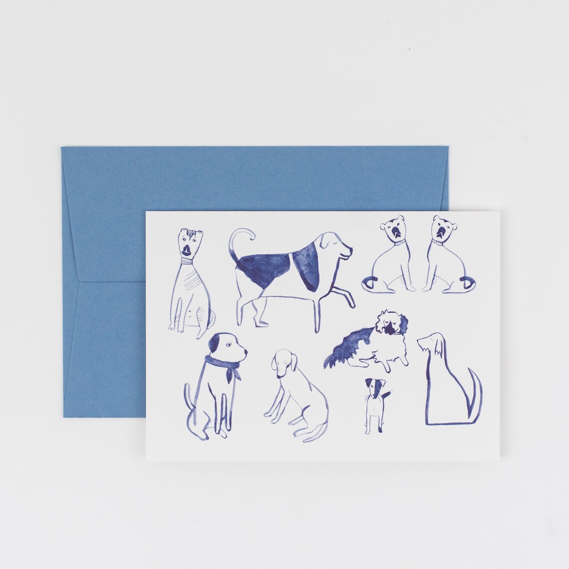 Posh Dogs Card Dogs, Puppies, Pen and Ink Card Dog Lover, Puppy ...