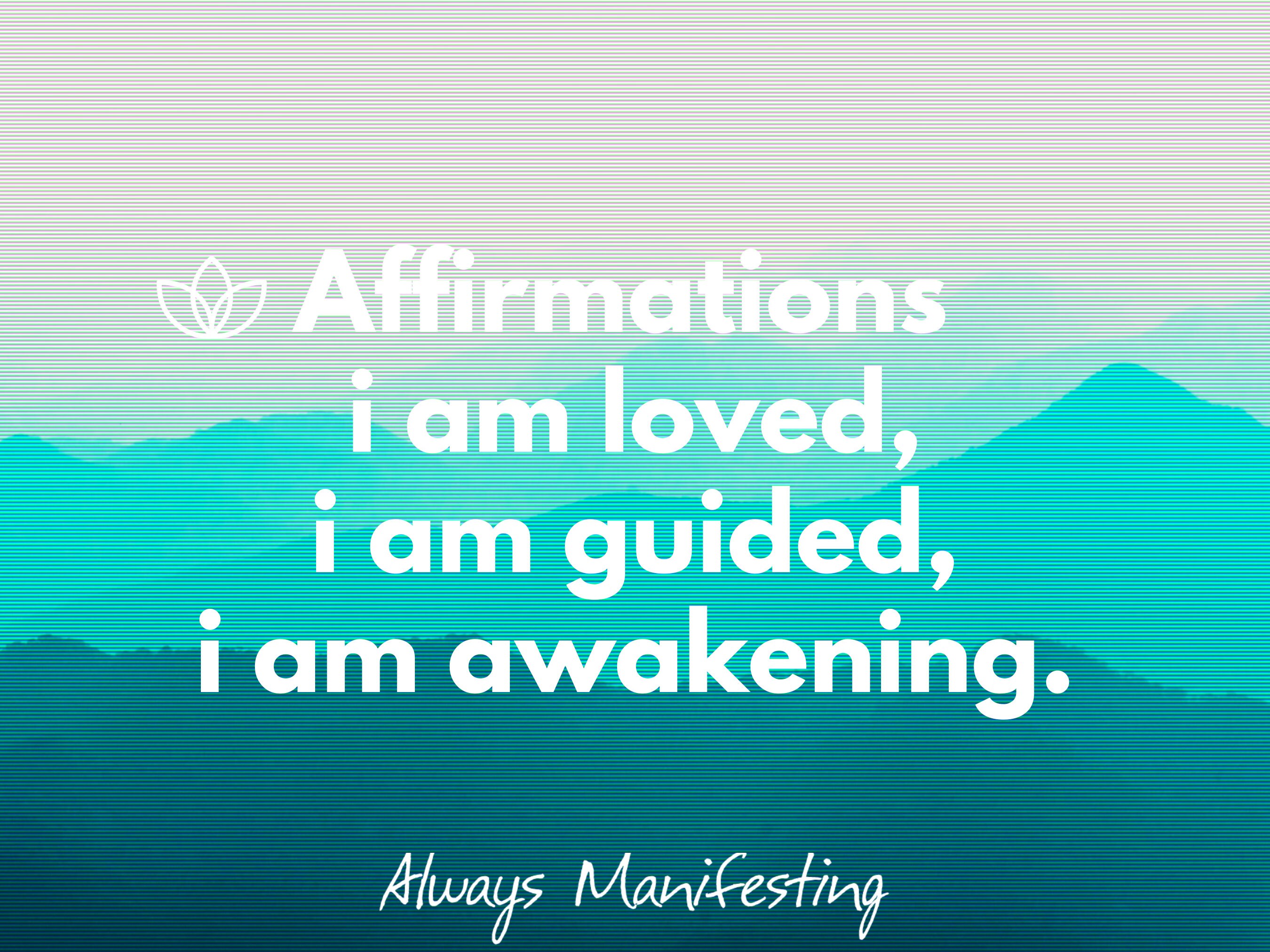 I Am Loved, I Am Guided, I Am Awakening Affirmations MP3 (downloadable ...