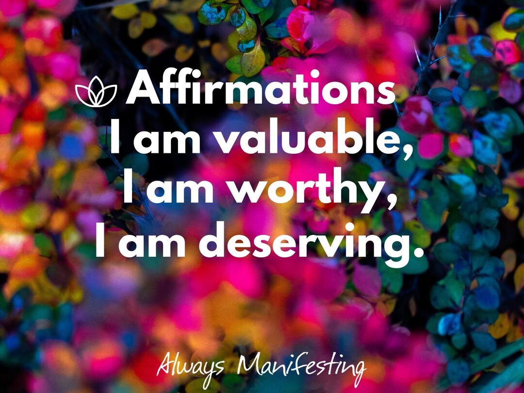 I Am Valuable, I Am Worthy, I Am Deserving Affirmations MP3 ...
