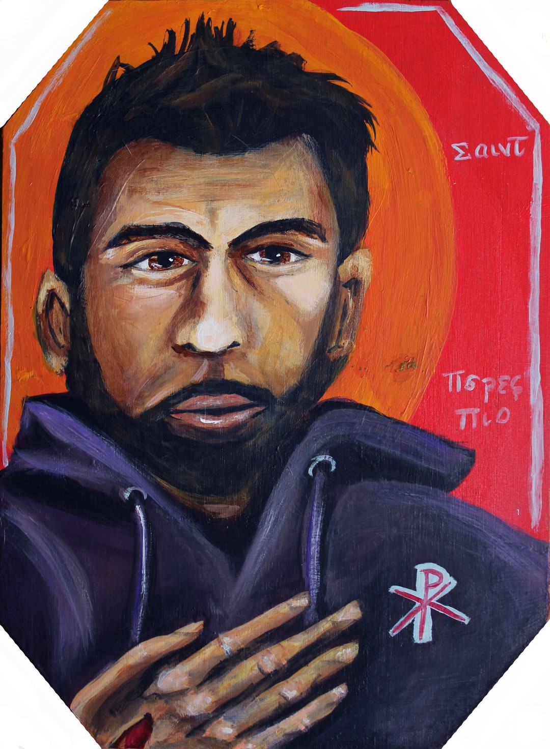 St. Padre Pio Modern Icon 5"x7" Print - Etsy