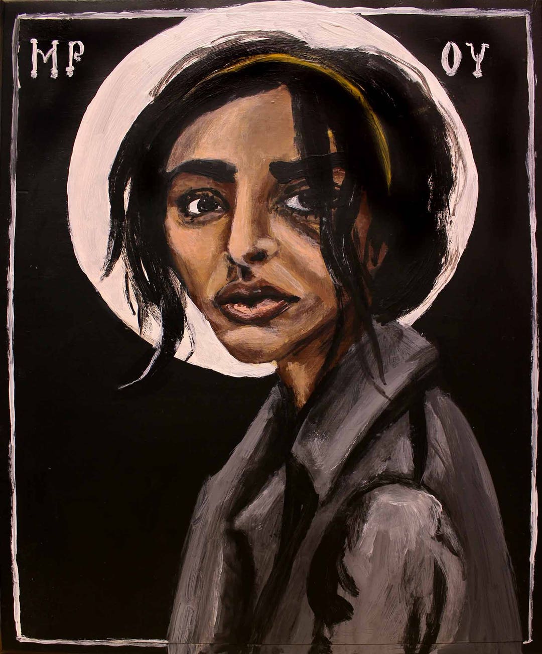 St. Mary Modern Icon 5"x7" Print - Etsy