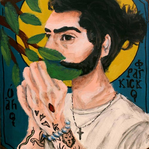 St. Joseph Modern Icon 5x7 Print - Etsy