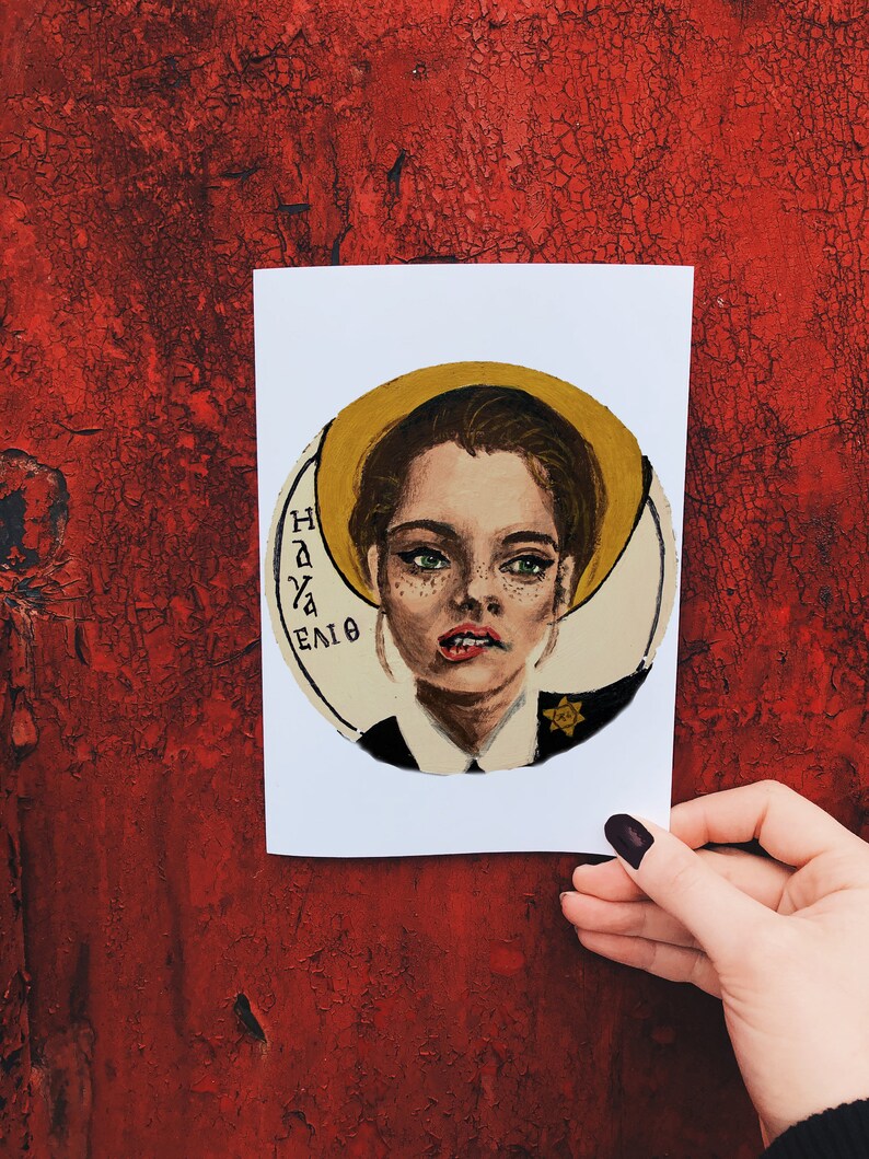 St. Edith Stein Modern Icon 5x7 Print | Etsy