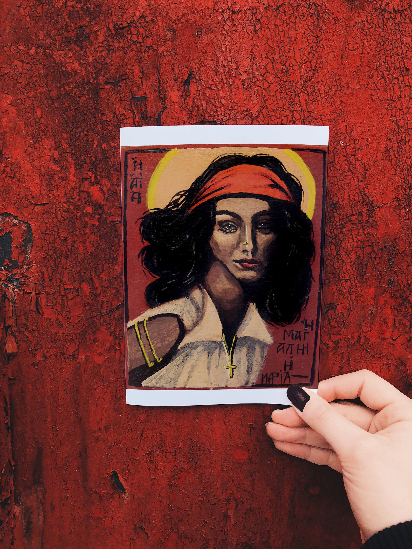 St. Mary Magdalene Modern Icon 5x7 Print - Etsy