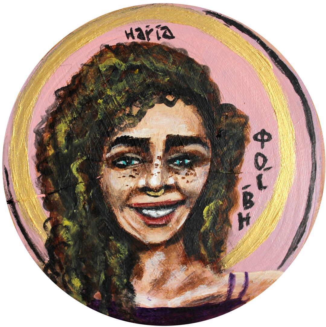 St. Phoebe Modern Icon 5"x7" Print - Etsy