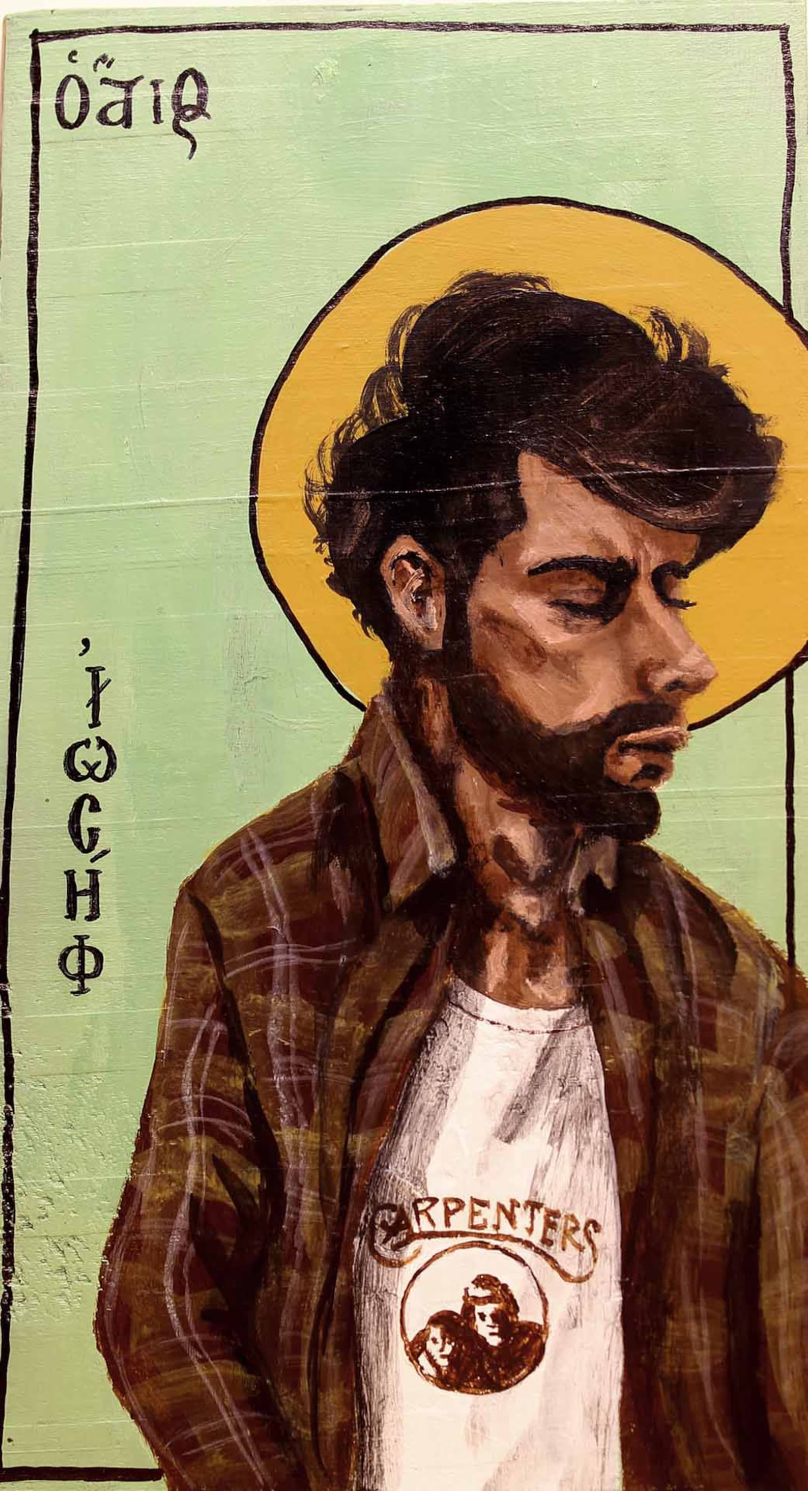 St. Joseph Modern Icon 5x7 Print - Etsy