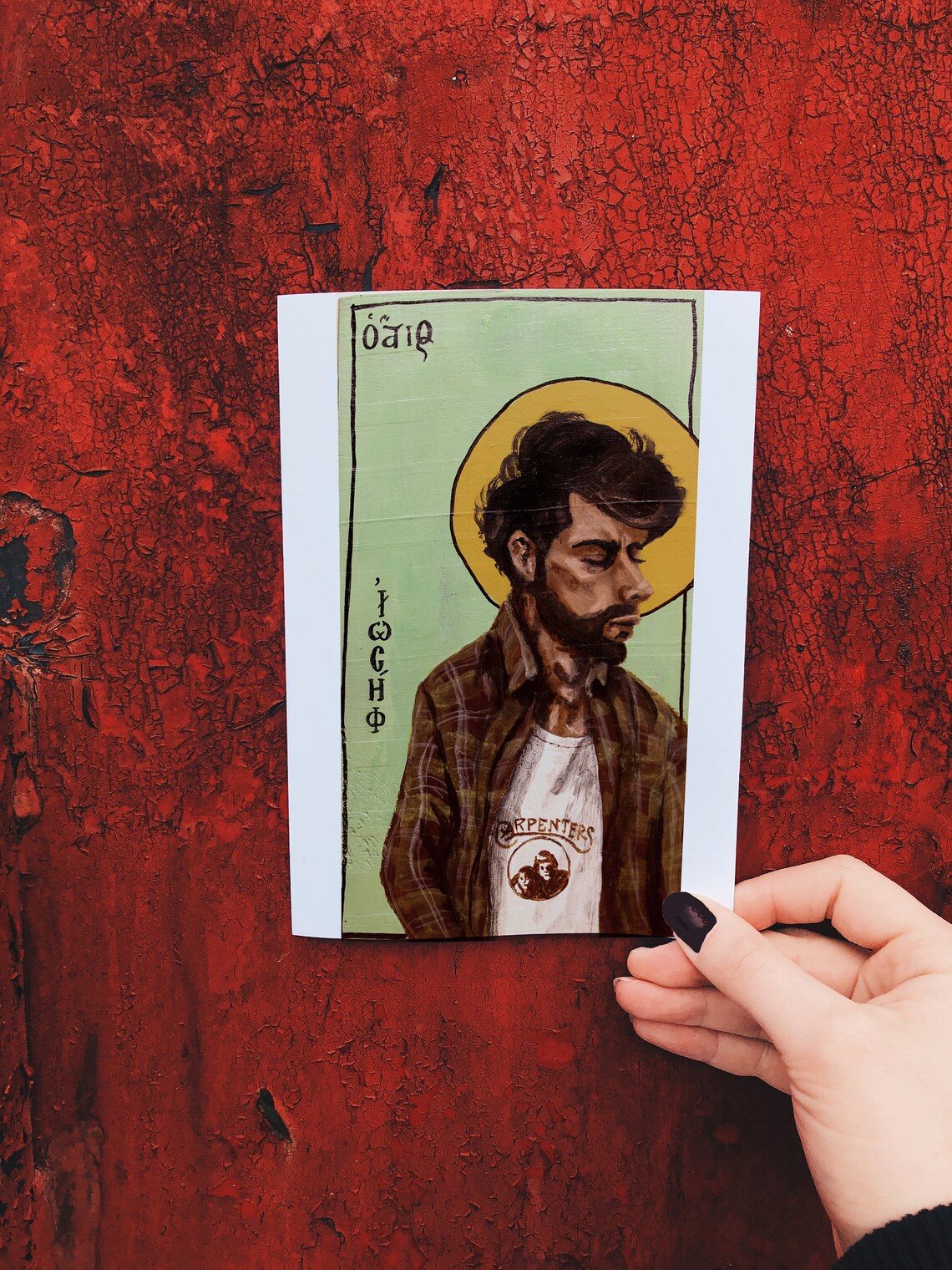 St. Joseph Modern Icon 5x7 Print - Etsy