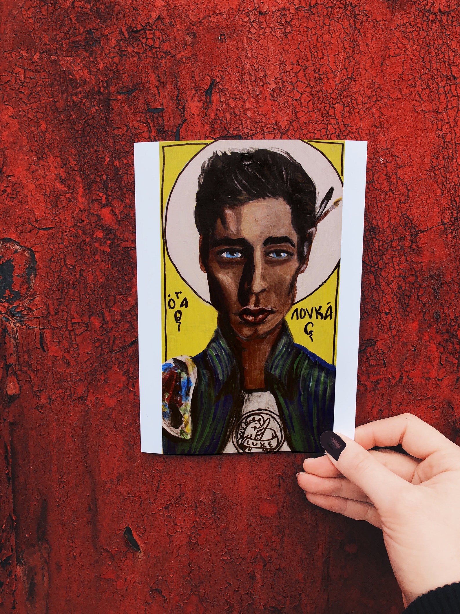 St. Luke Modern Icon 5x7 Print | Etsy