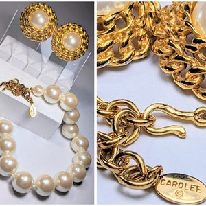 Massive 1980's Carolee Oversized Faux Pearl Statement Set - Etsy