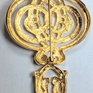 RARE Vintage Fendi Gold Toned Victorian Revival Brooch - Etsy