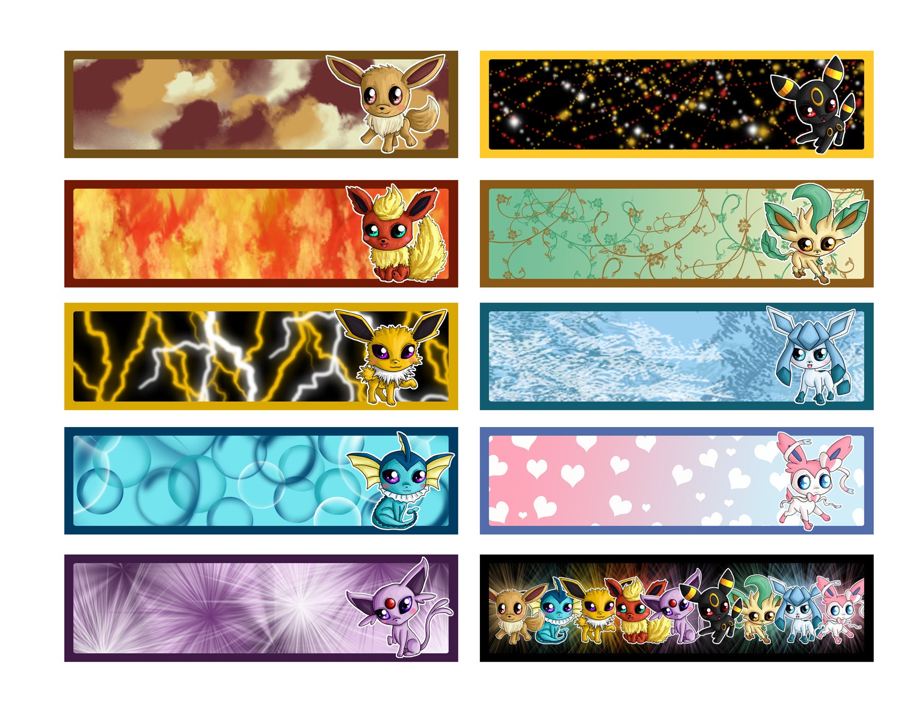 Chibi Umbreon And Vaporeon