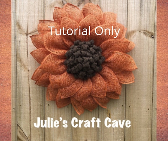Burlap Sunflower Tutorial