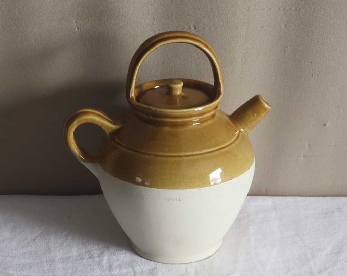 Digoin 6 Coffee Pot Teapot Sandstone Glazed With Mustard - Etsy