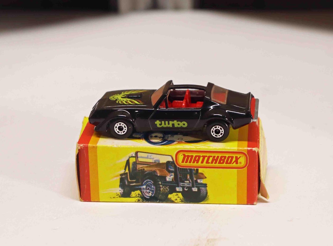 Matchbox Superfast Black Pontiac T-roof Firebird Trans-am 1979 Turbo ...