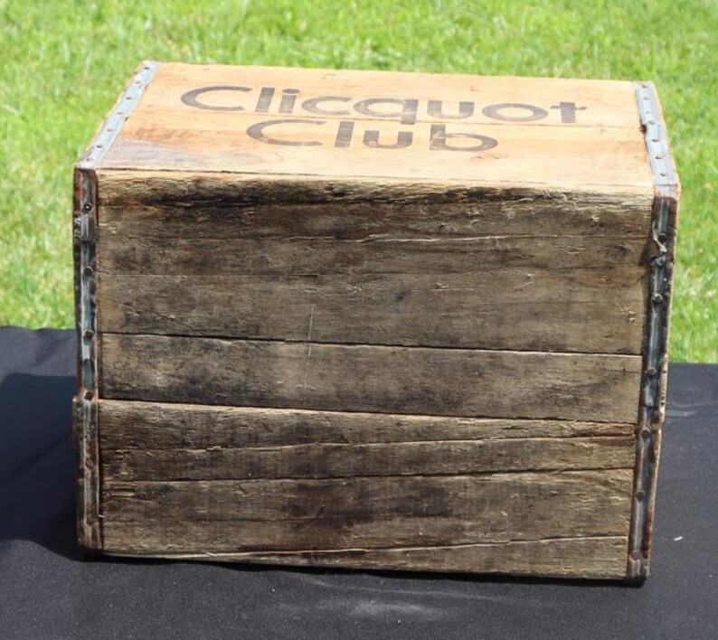 Vintage Clicquot Club Wooden Crate One Dozen Full Quart | Etsy