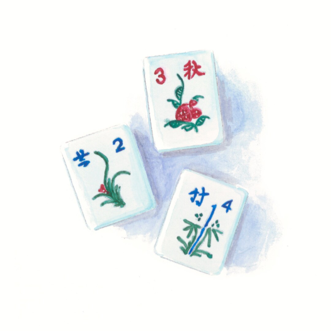 Mahjong Flowers - Etsy