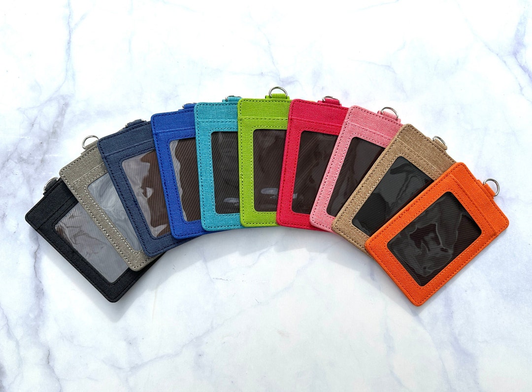 Colorful Vertical ID Badge Holder for Lanyards, ID Card Holder, for ...