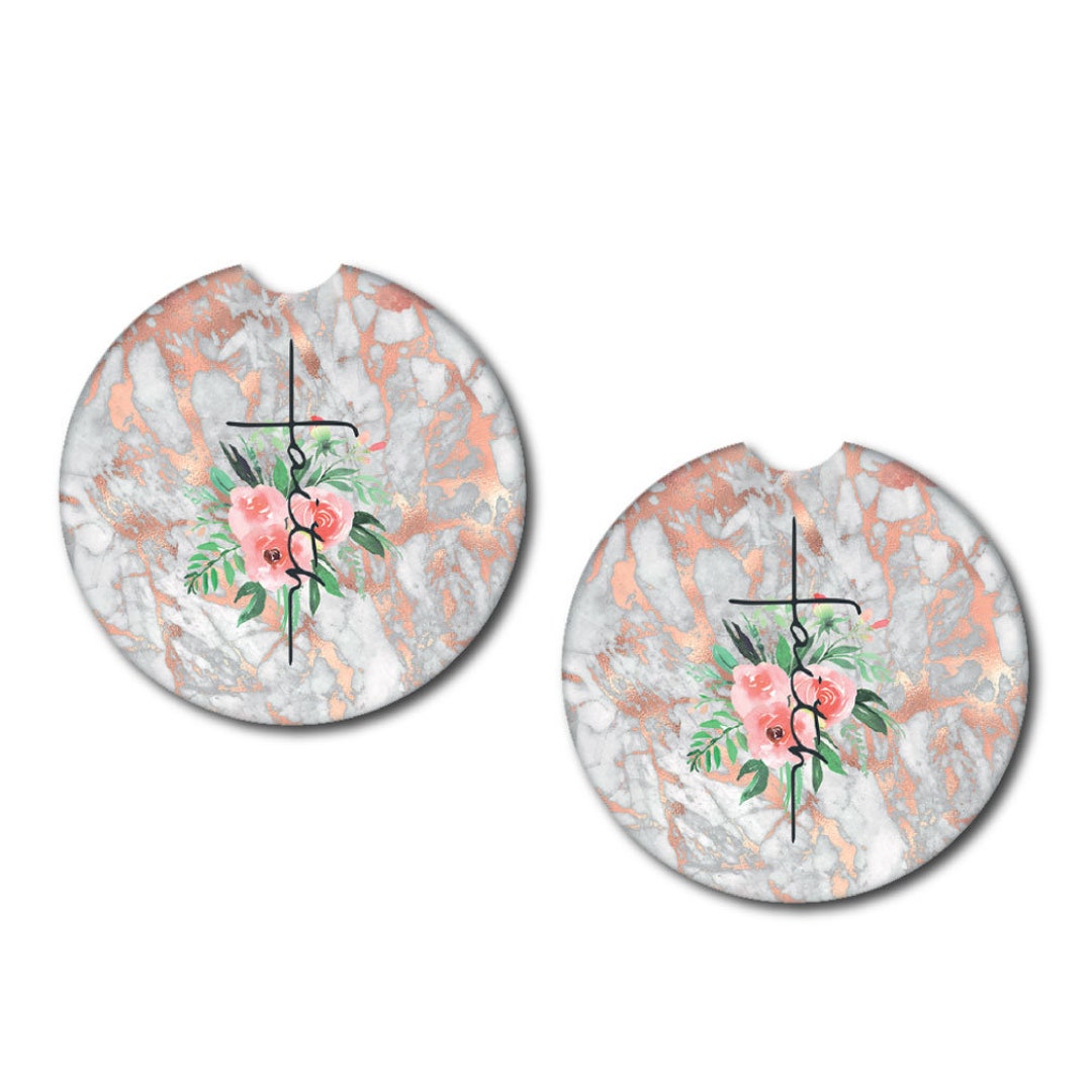 Christian Cross Car Coasters | Set of 2 Coasters | 6 Designs to Choose ...