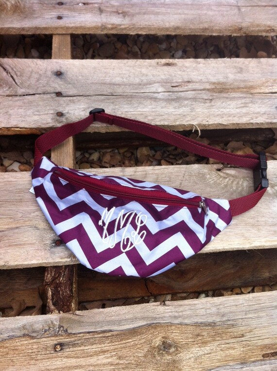 Monogrammed Fanny Pack Chevron Pattern in Many Colors | Etsy