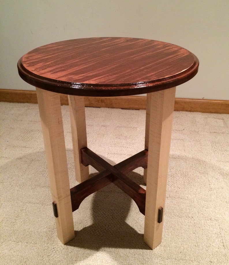 Elegantly Distressed Maple Side Table - Etsy