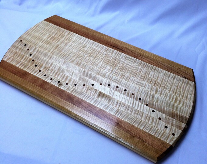 Large Cutting Board With Dotted Curved Inlay - Etsy