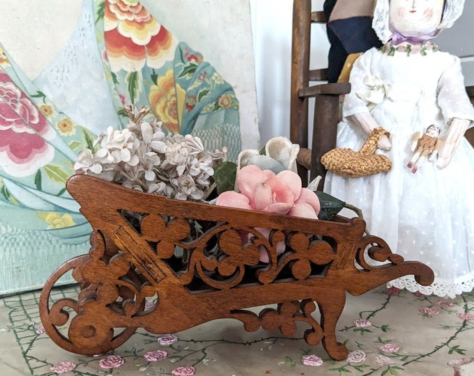Miniature Wooden Wheelbarrow for Display - Etsy
