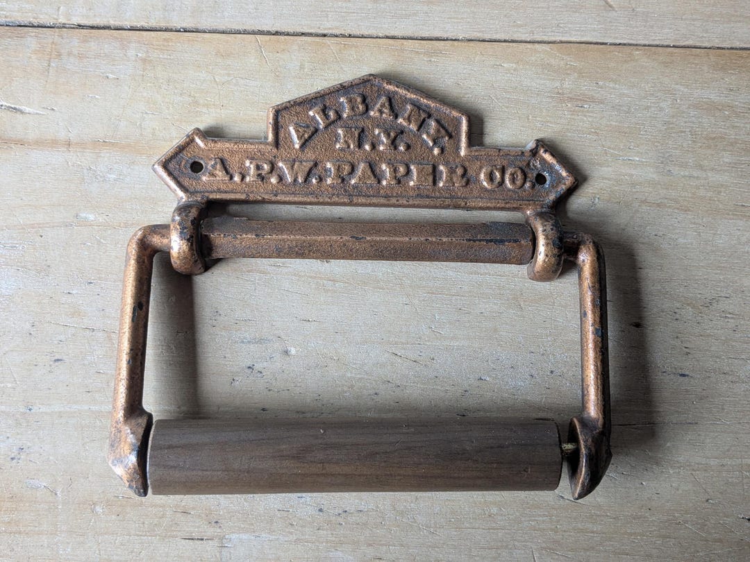 Antique American Loo Roll Holder - Etsy