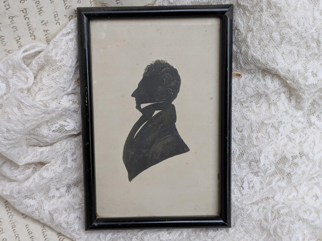 Antique Silhouette of a Man, Thomas Prendergast - Etsy